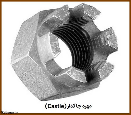 castle nut and bolt - آموزش الکترونیک | برنامه نویسی | رباتیک